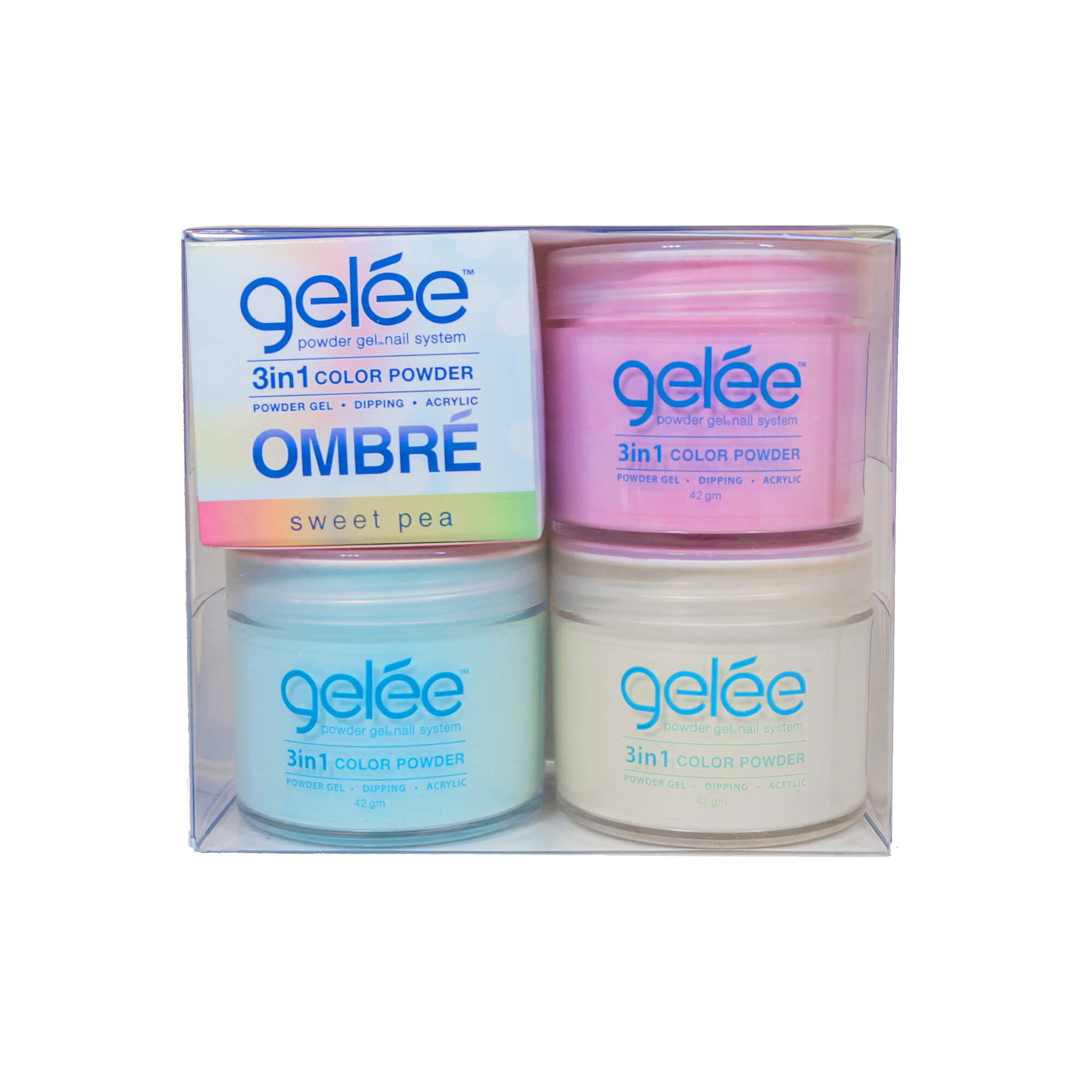 Gelée 3in1 Powder Gel - Sweet Pea Ombre Kit - Lechat Nails Middle East